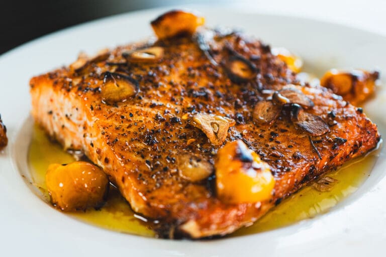 Barbeque Roasted Salmon - Chefs Club Kitchen