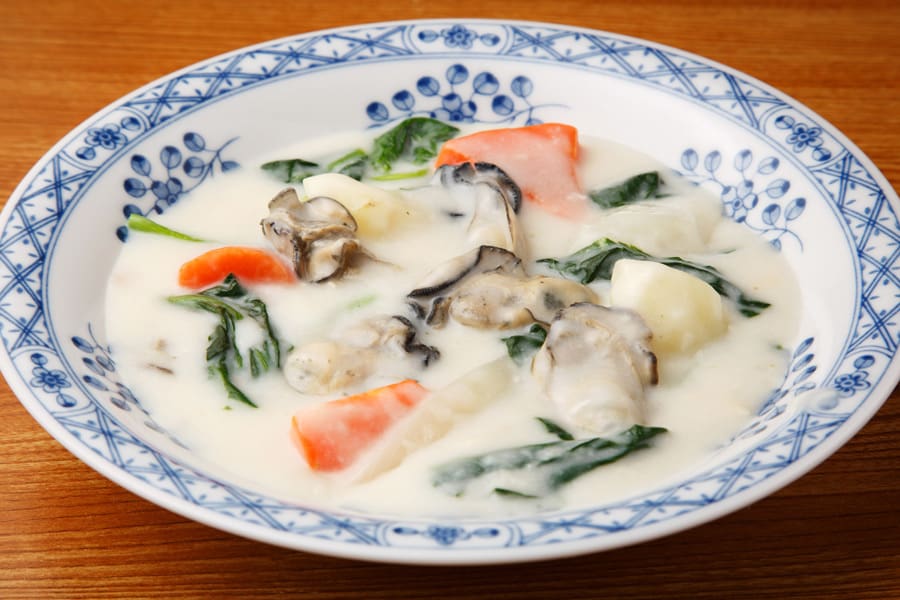 Oyster Spinach Bisque - Chefs Club Kitchen